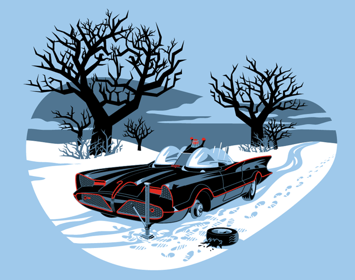 Batmobile’s lost it’s wheel! - MyConfinedSpace