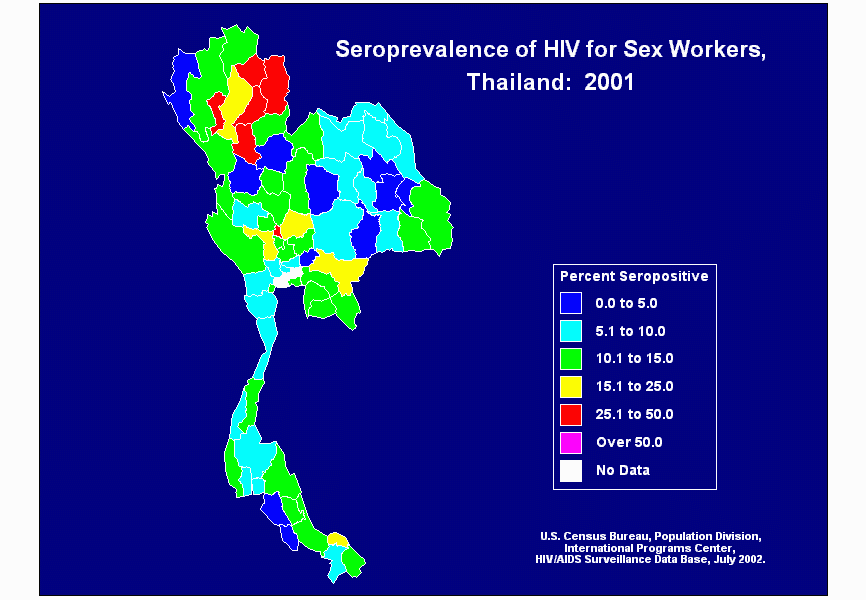 Thailand AIDS Map - MyConfinedSpace