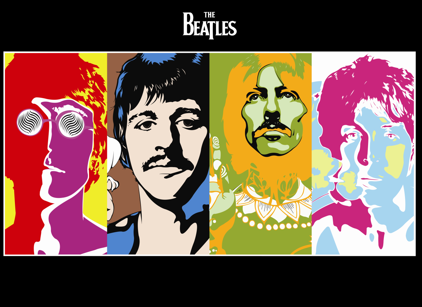The Beatles Colored - MyConfinedSpace