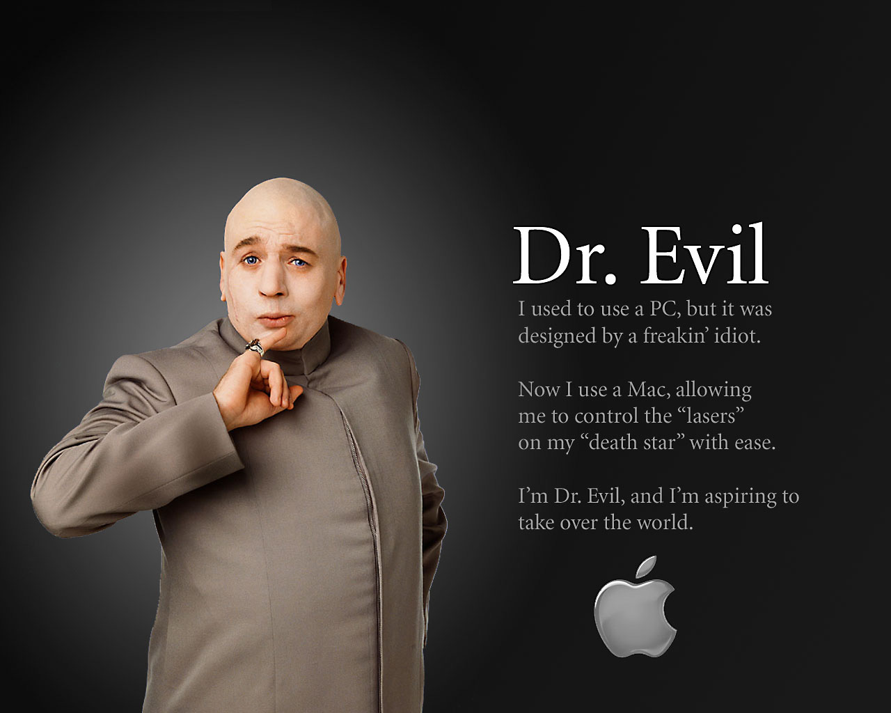 Dr Evil Mac Advertisement - MyConfinedSpace