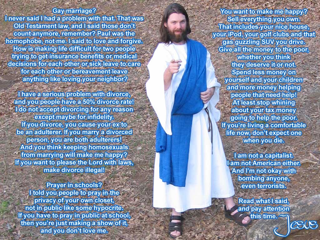 Jesus takes issue with you - MyConfinedSpace