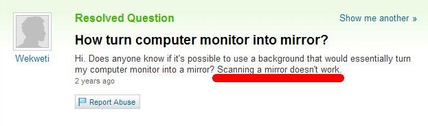 how to turn a computer monitor into a mirror - MyConfinedSpace
