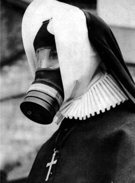 Gas Mask Nun - MyConfinedSpace