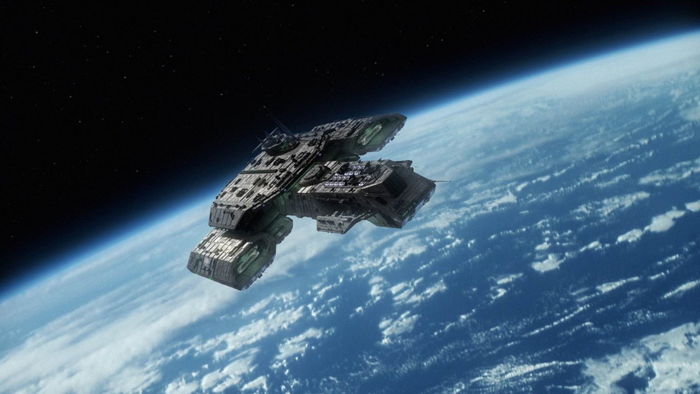 Stargate Starship in orbit - MyConfinedSpace