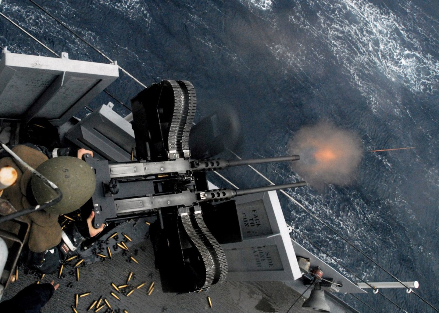 US M2 .50 BMG (12.7x99mm) Browning HMG dual naval mount 3 - MyConfinedSpace