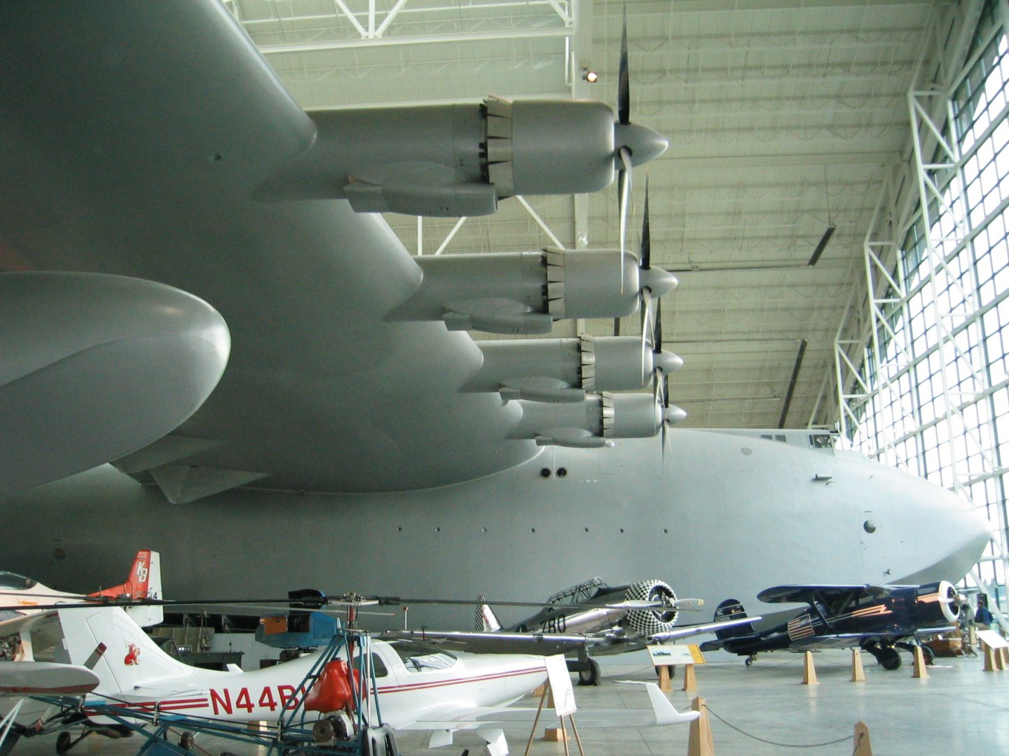 Spruce Goose righthand wing with engines - MyConfinedSpace