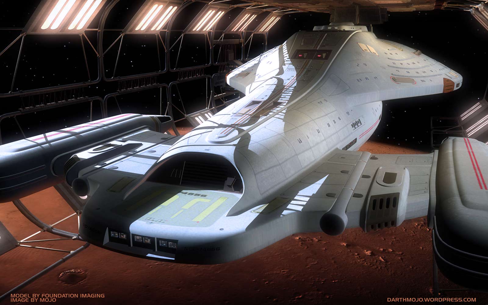 Voyager in Spacedock - MyConfinedSpace