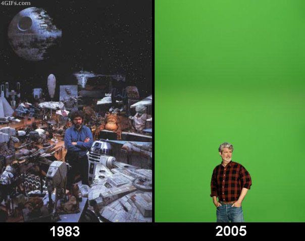 george lucas 1983 vs 2005 - MyConfinedSpace