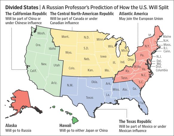 how the US will split - MyConfinedSpace