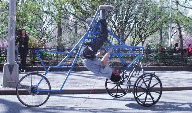 upside down bike - MyConfinedSpace