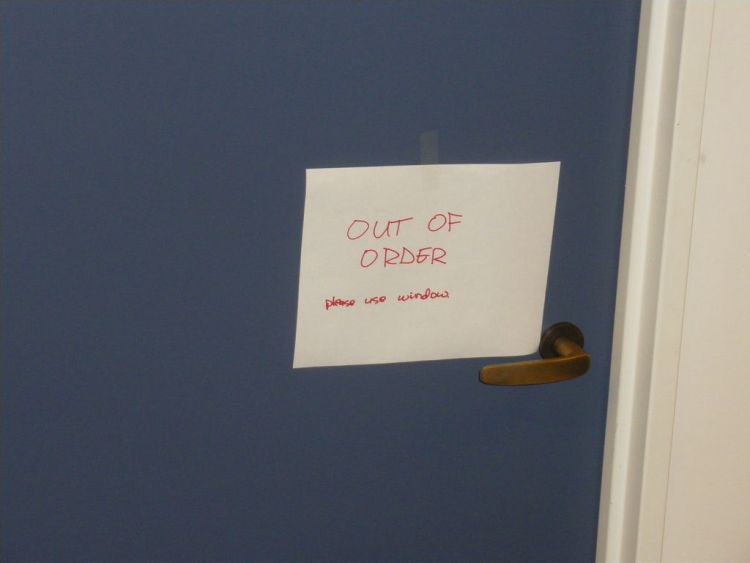 out of order - please use window - MyConfinedSpace