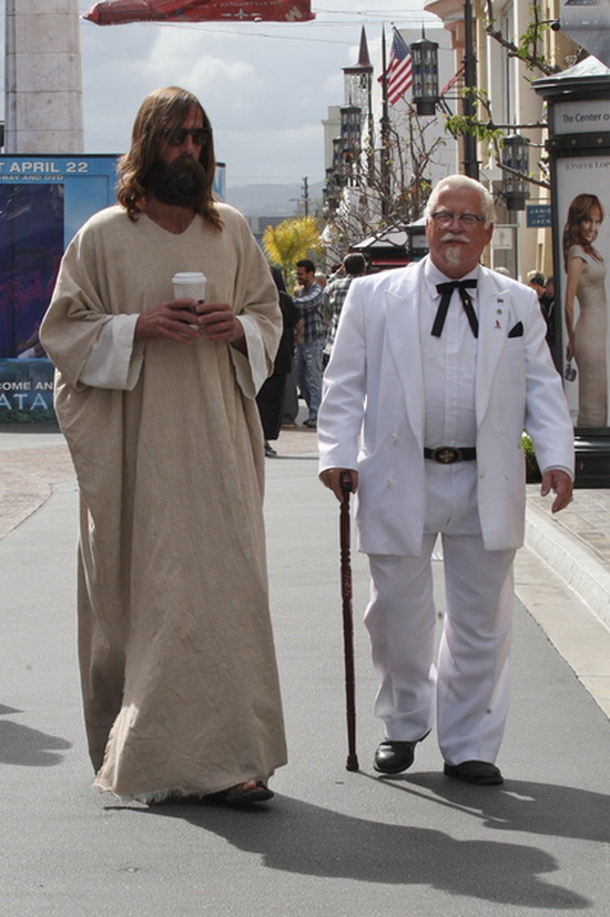 jesus and KFC man - MyConfinedSpace