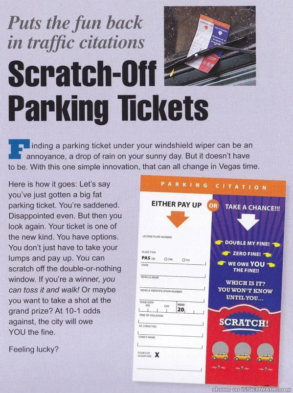 scratch-off parking tickets - MyConfinedSpace