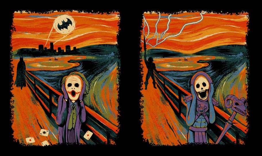 the scream - batman and he-man - MyConfinedSpace