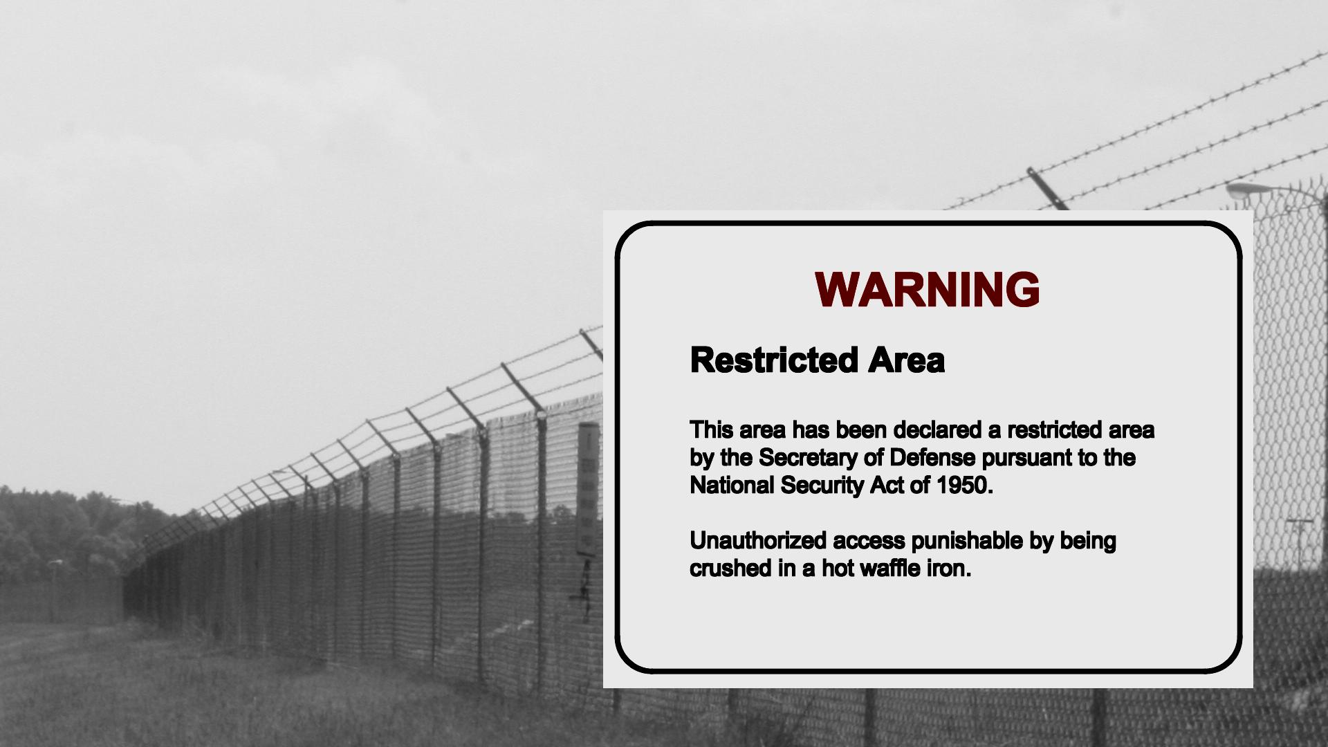 warning - restricted area - MyConfinedSpace