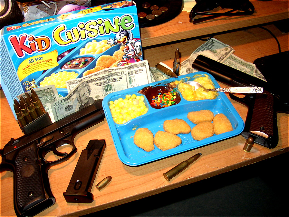 kid cuisine and guns - MyConfinedSpace