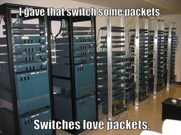 switches love packets - MyConfinedSpace