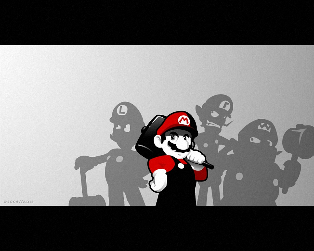 mario shadows wallpaper - MyConfinedSpace