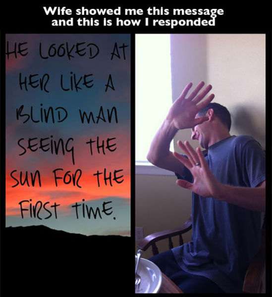 blind man seeing the sun - MyConfinedSpace