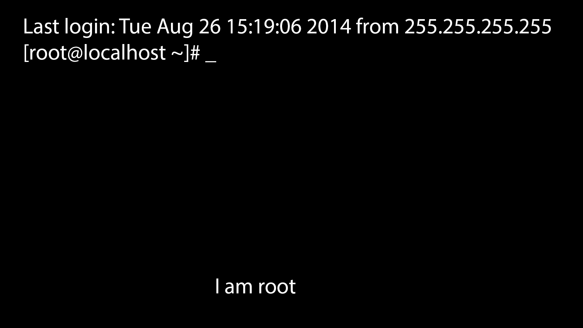 I am Root - MyConfinedSpace