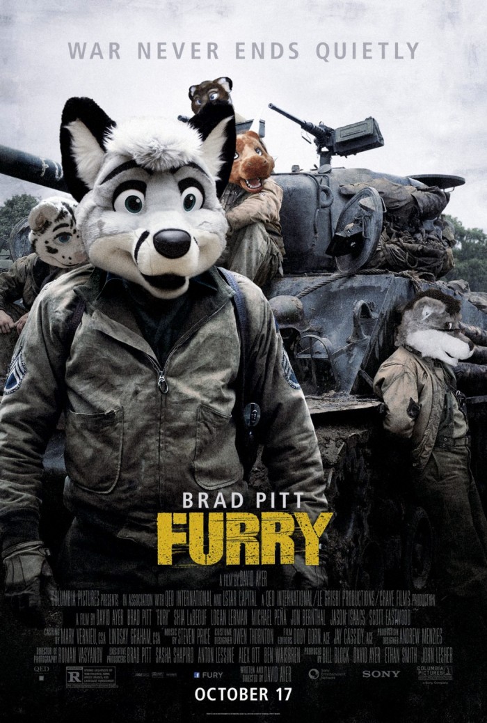 Brad Pitt in Furry - MyConfinedSpace