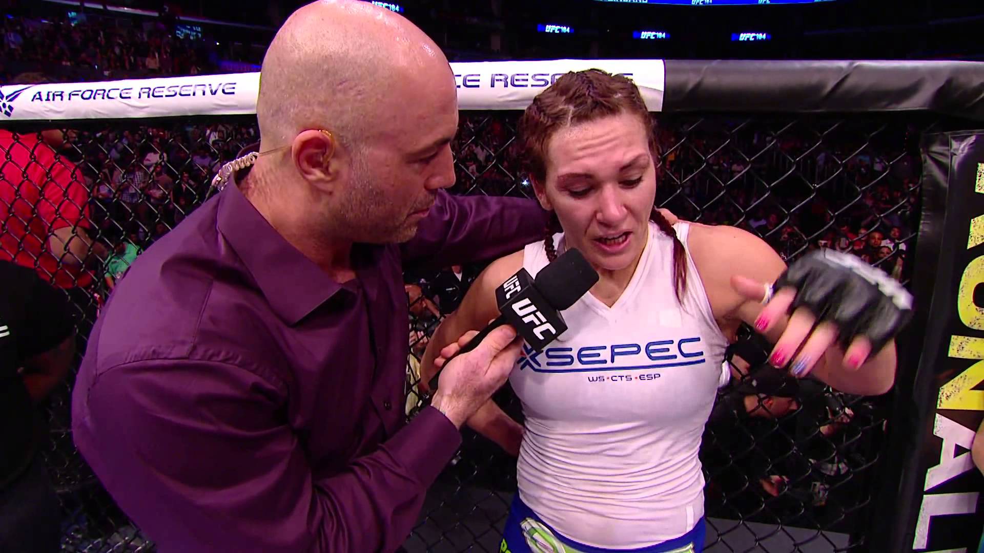 UFC 184: Cat Zingano Octagon Interview - MyConfinedSpace