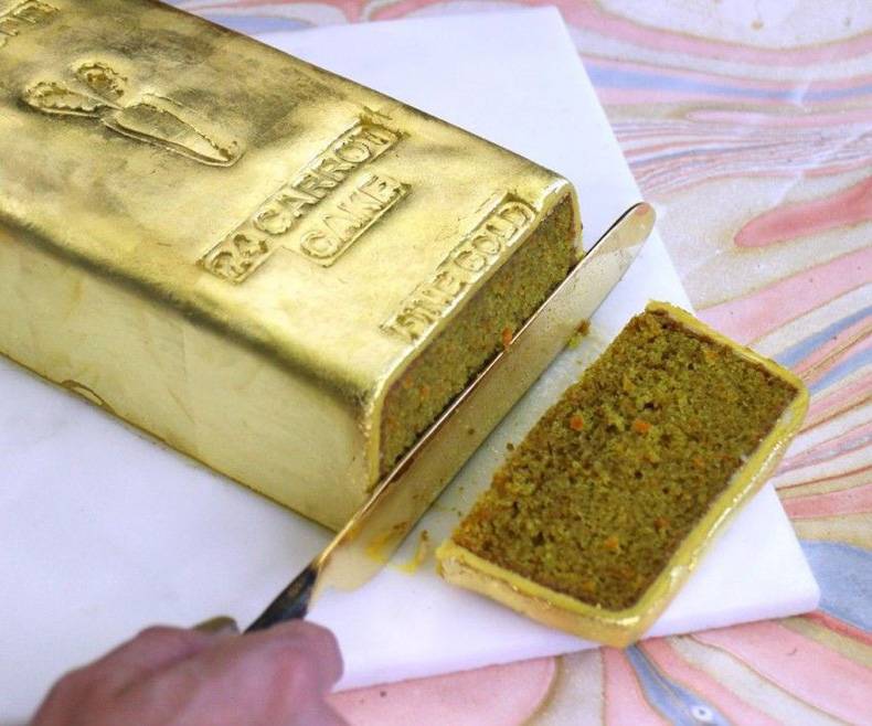 Gold Karet Cake - MyConfinedSpace