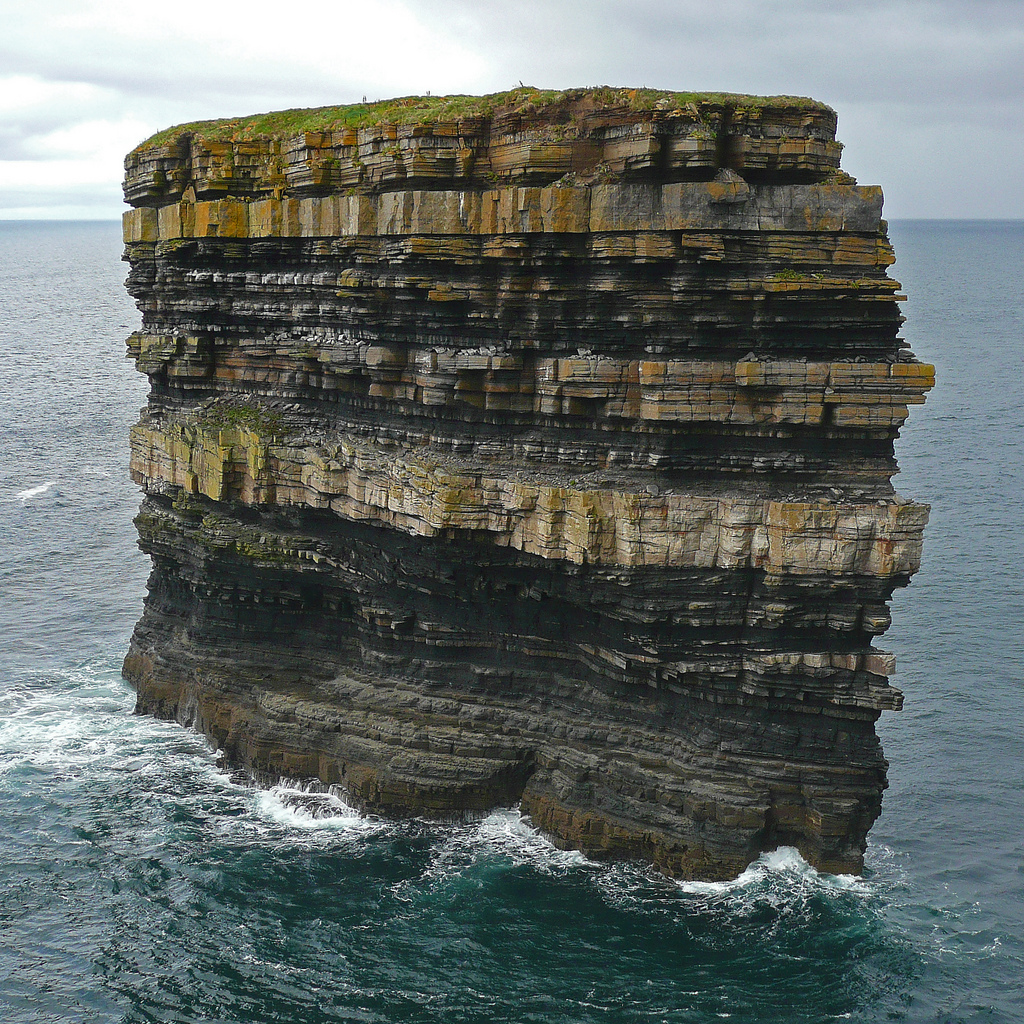 Sedimentary Sea Stack in Ireland - MyConfinedSpace
