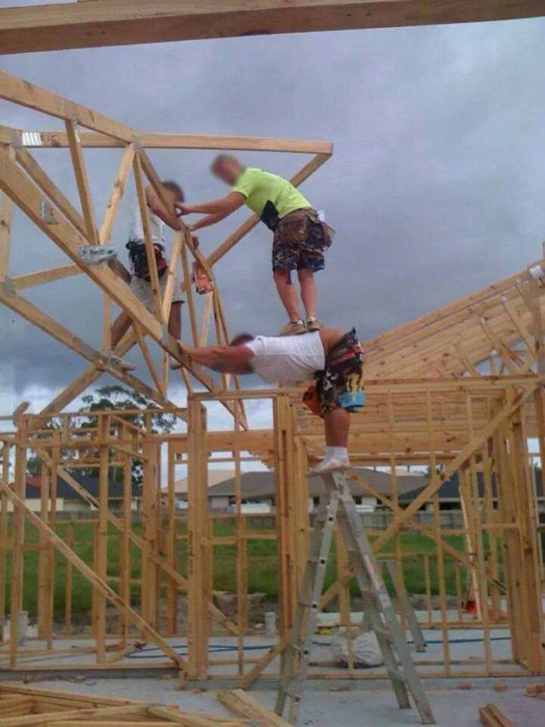 Human Ladder - MyConfinedSpace