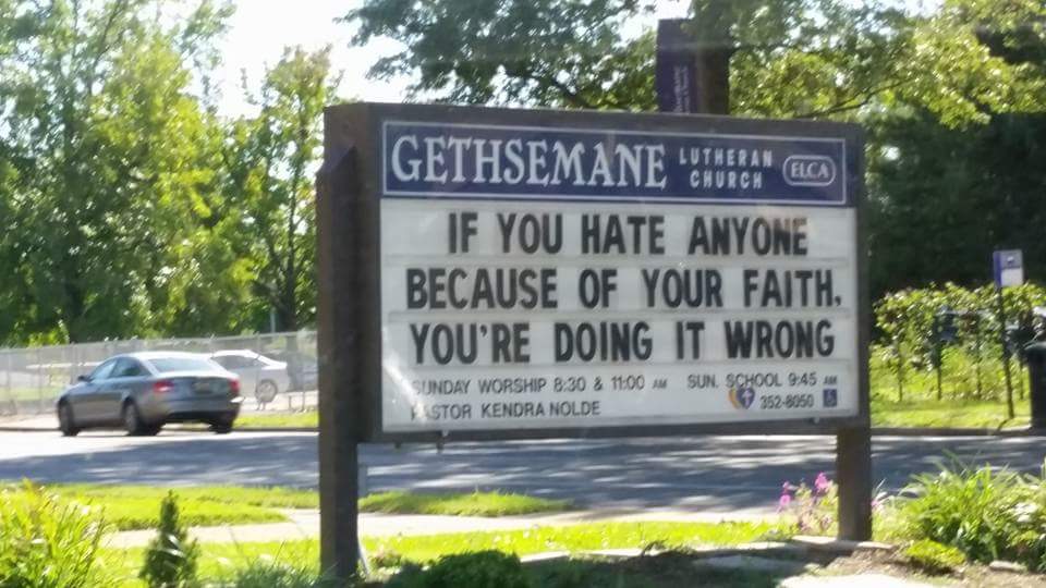 religion sign - MyConfinedSpace