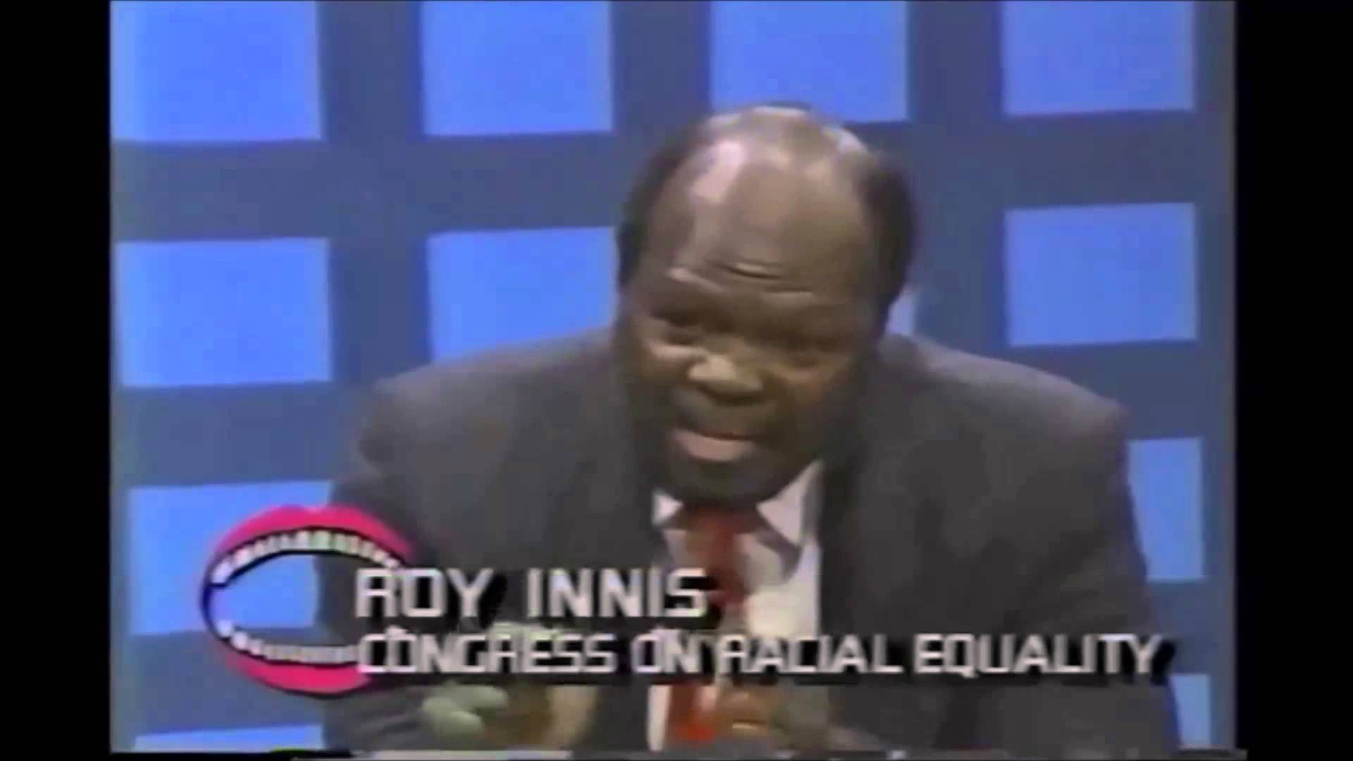 Al Sharpton Pushed Down Onto His Ass by Roy Innis with Slow-Motion Instant Replay HILARIOUS ...