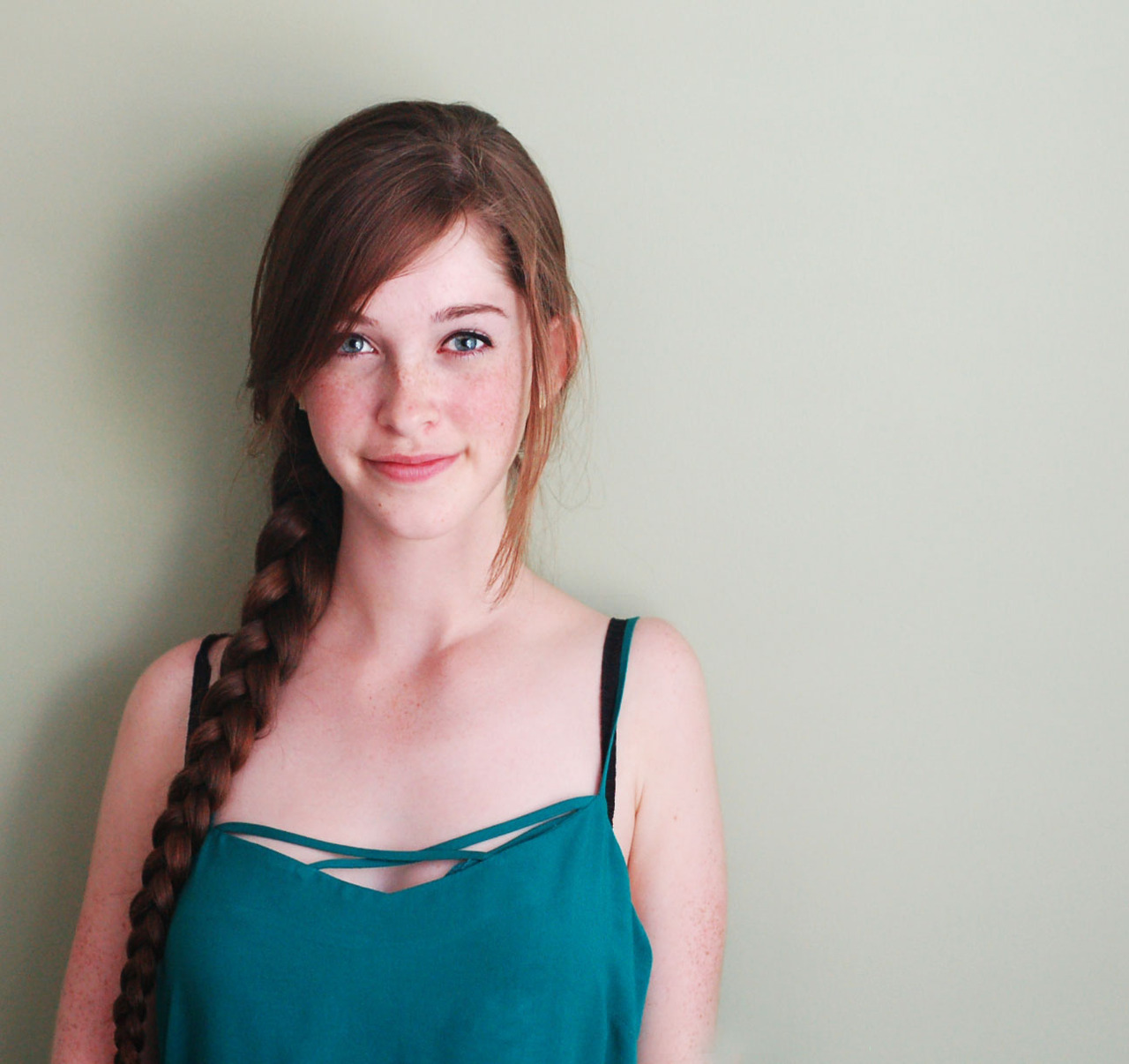 Happy girl with great braid - MyConfinedSpace