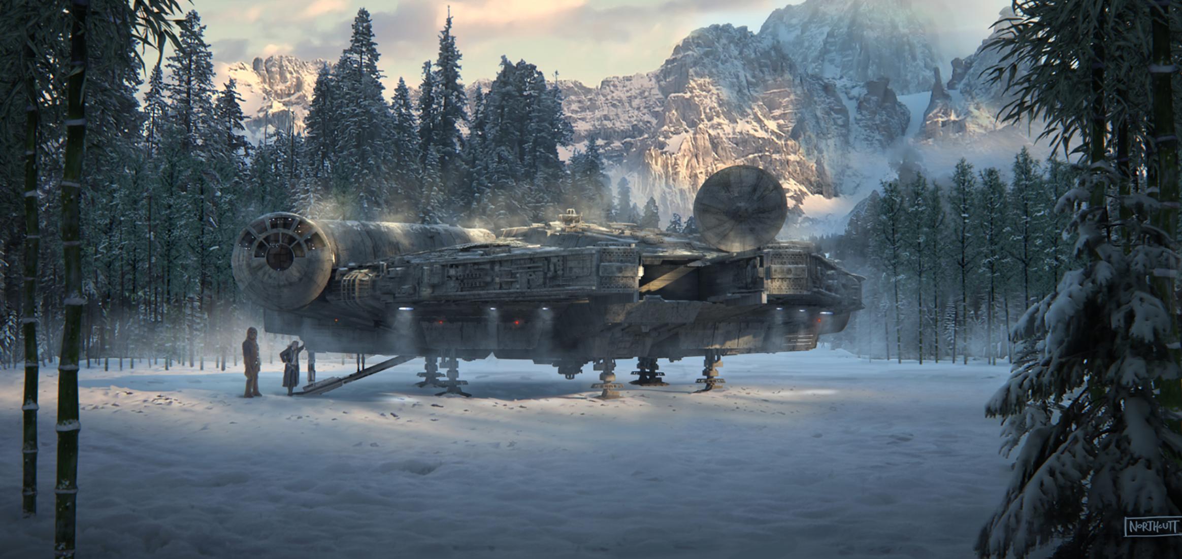 The Falcon in snow - MyConfinedSpace