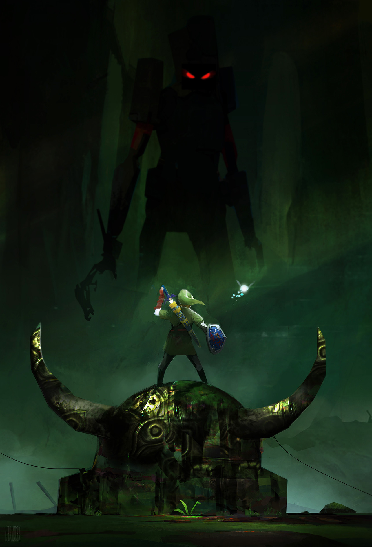 link vs forest monster - MyConfinedSpace
