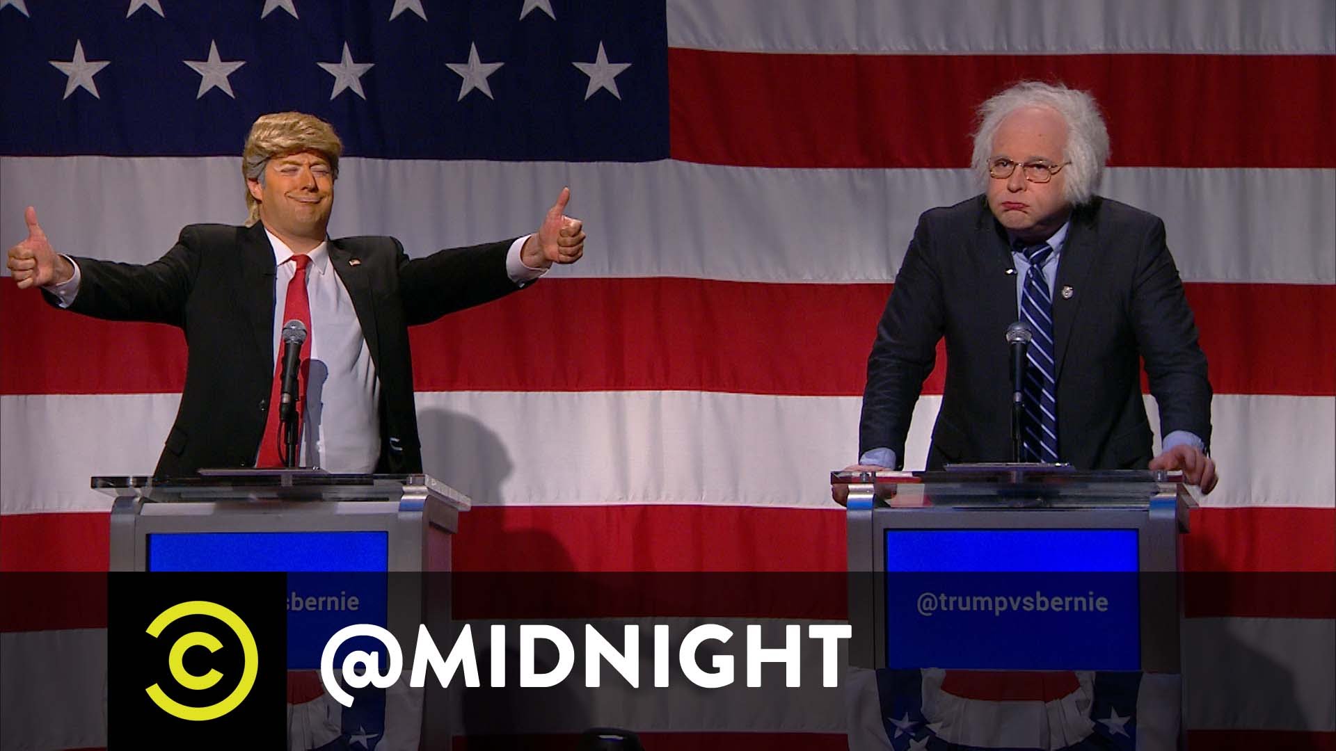 Trump vs. Bernie in the First Ever @midnight Presidential Debate ...