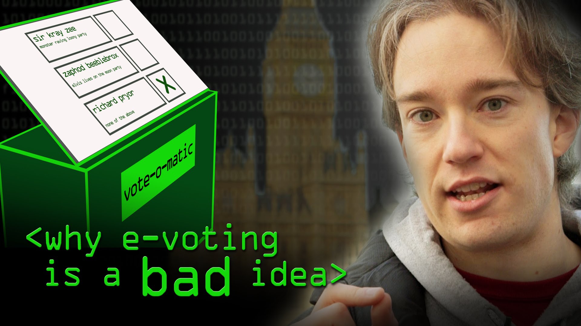 Why Electronic Voting is a BAD Idea - Computerphile - MyConfinedSpace