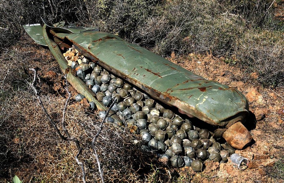 Unexploded Cluster bombs - MyConfinedSpace