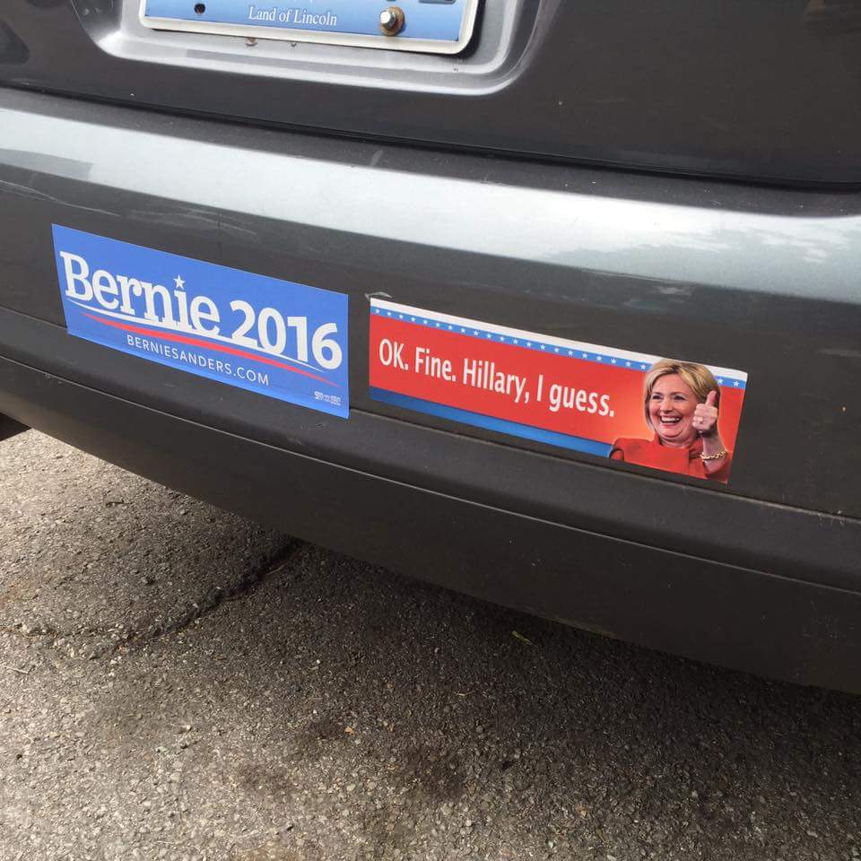 Bernie Sander’s Supporter’s Bumper Stickers - MyConfinedSpace