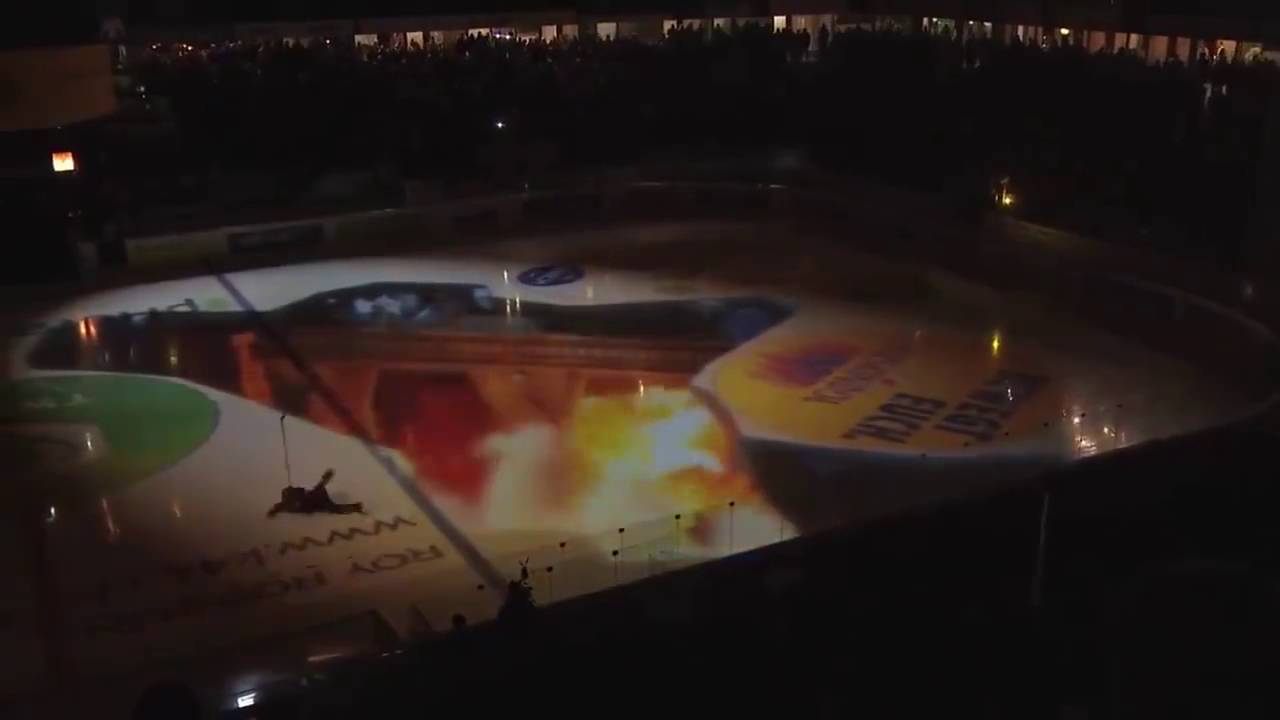 Hockey match break. Cool show effect - MyConfinedSpace