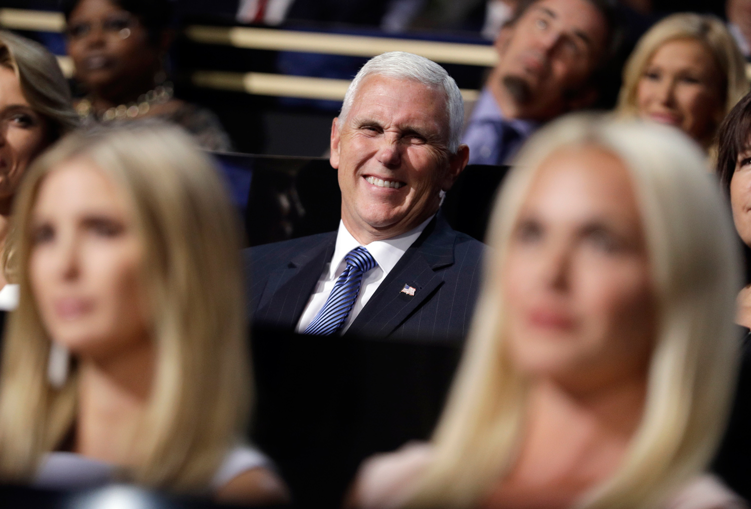 Governor Mike Pence of Indiana smiles - MyConfinedSpace