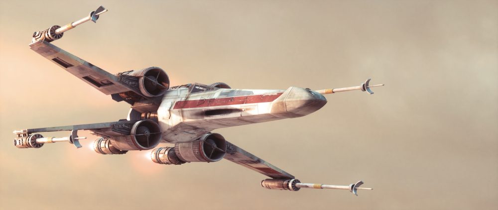 X-wing in flight - MyConfinedSpace