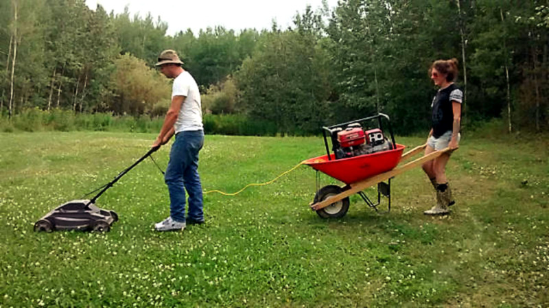 portable electric lawn mower - MyConfinedSpace