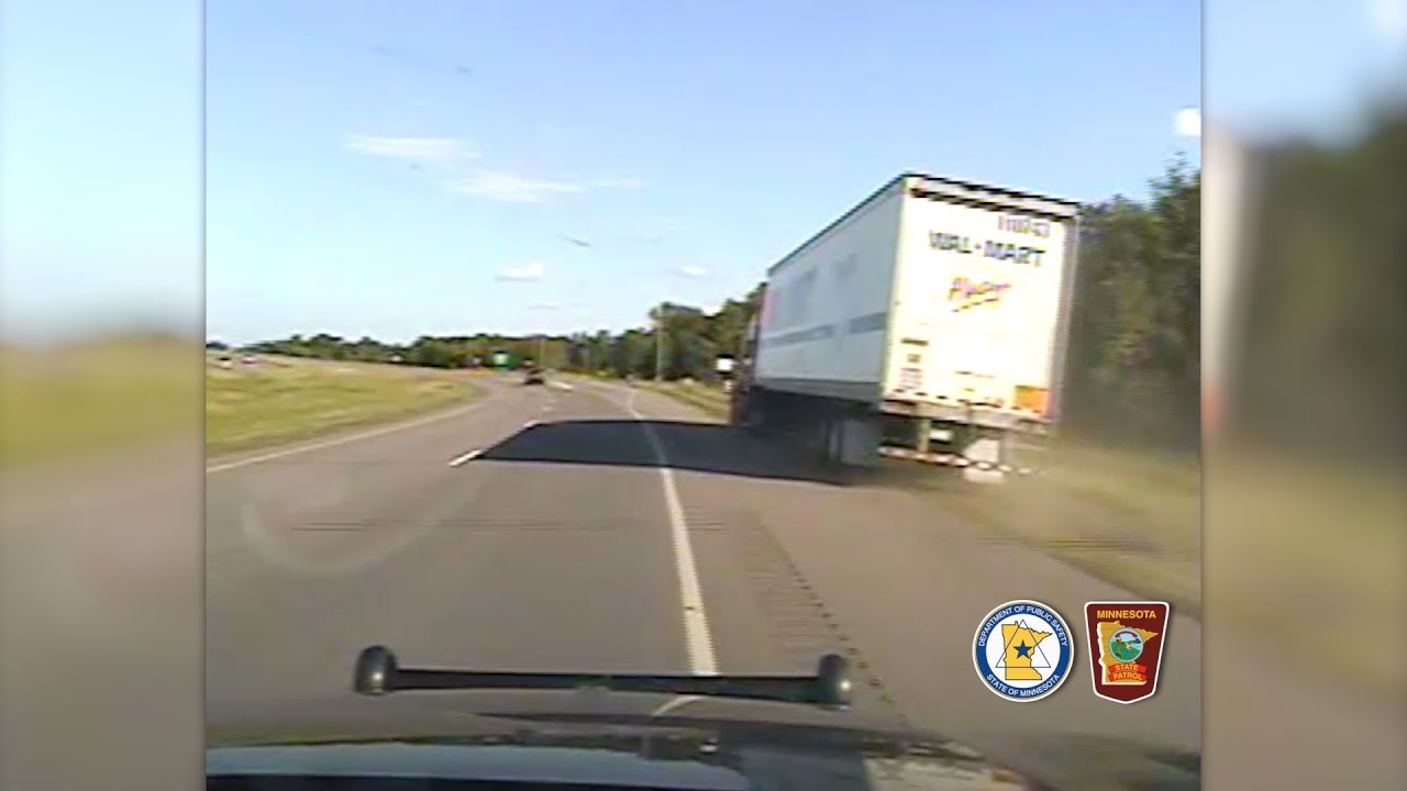 MSP Dashcam: State Trooper Stops Drunk Semi Driver Just in Time ...