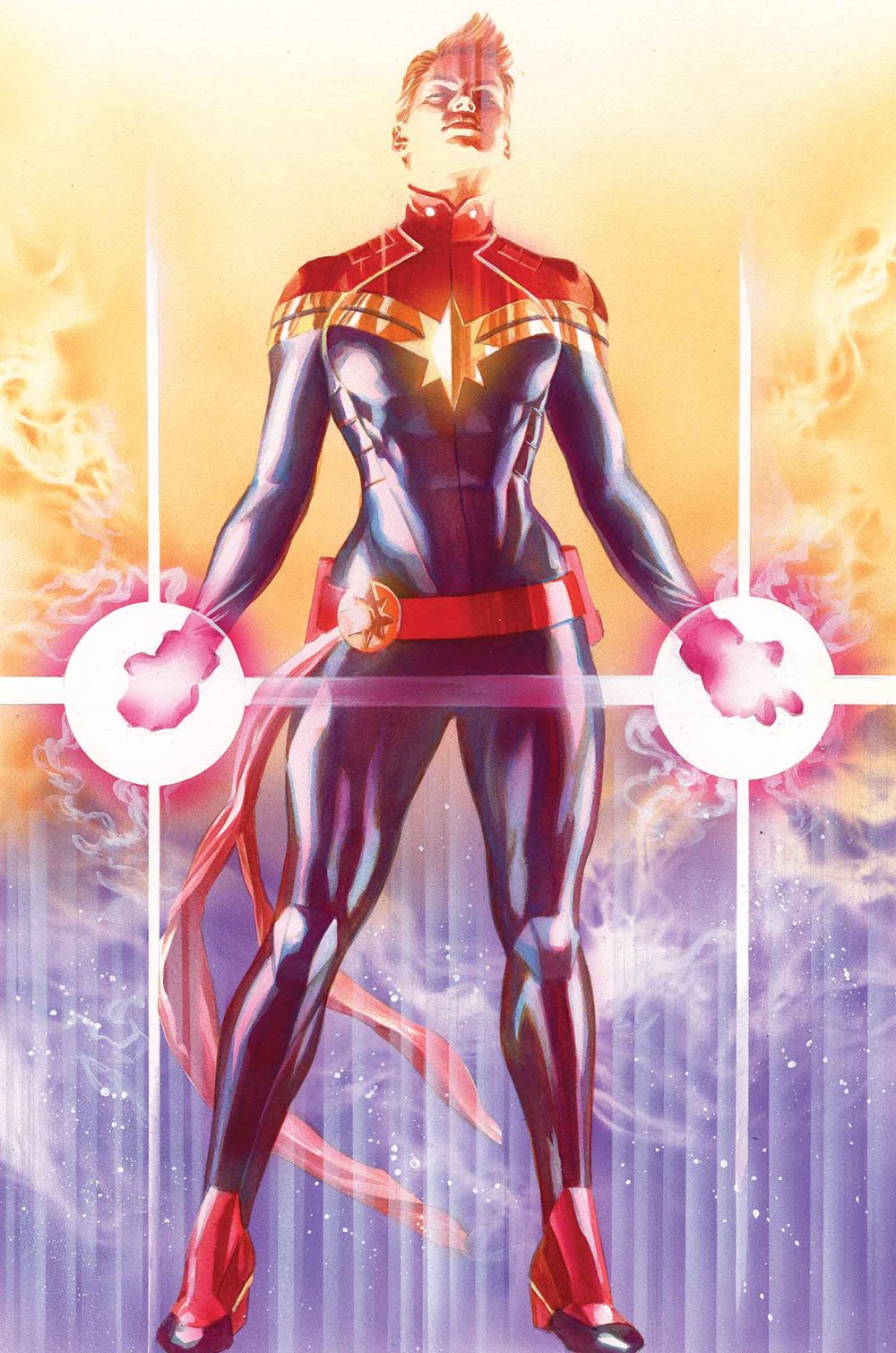 CAPTAIN MARVEL VARIANT COVER BY ALEX ROSS POSTER - MyConfinedSpace