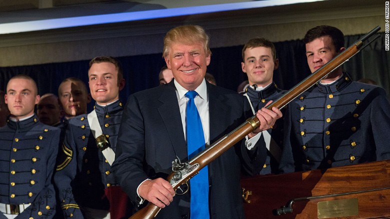 Donald Trump with a rifle - MyConfinedSpace