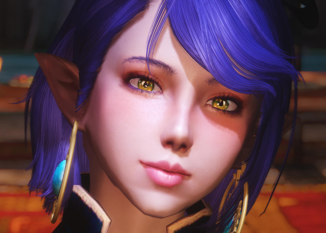 purple haired cgi woman - MyConfinedSpace