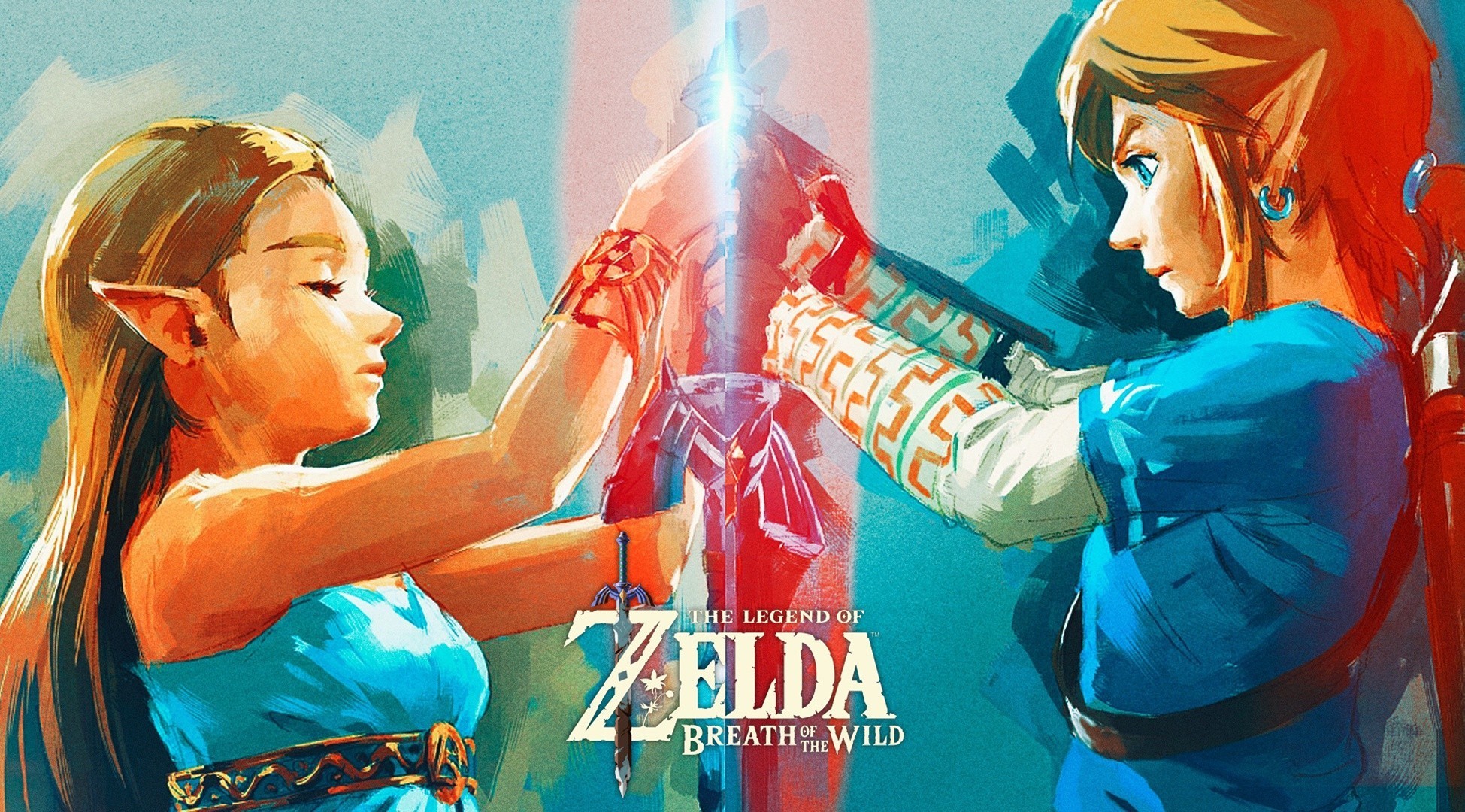 The Legend of Zelda Water Color Wallpaper - MyConfinedSpace