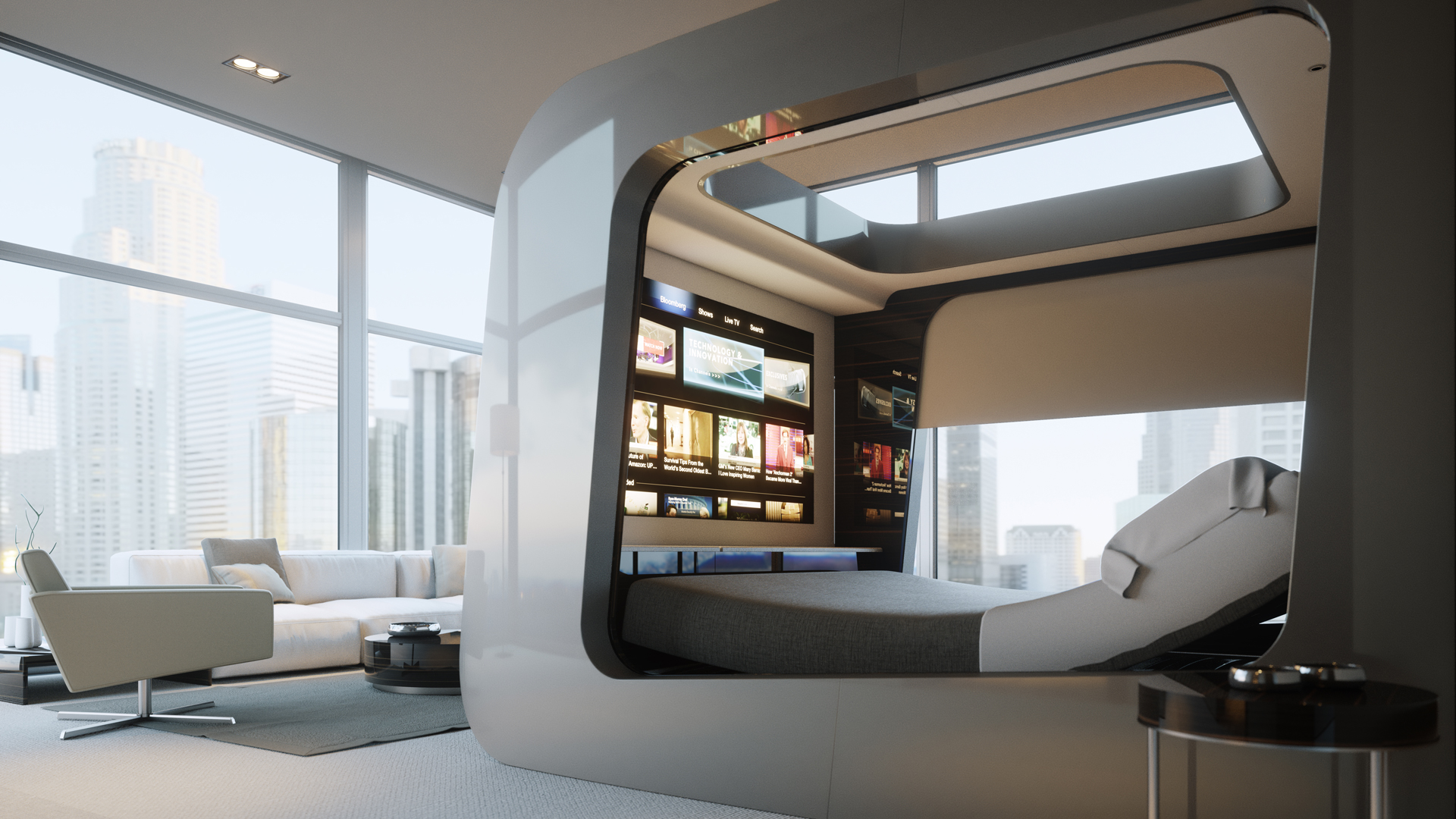 HiCan futuristic canopy luxury bed - MyConfinedSpace