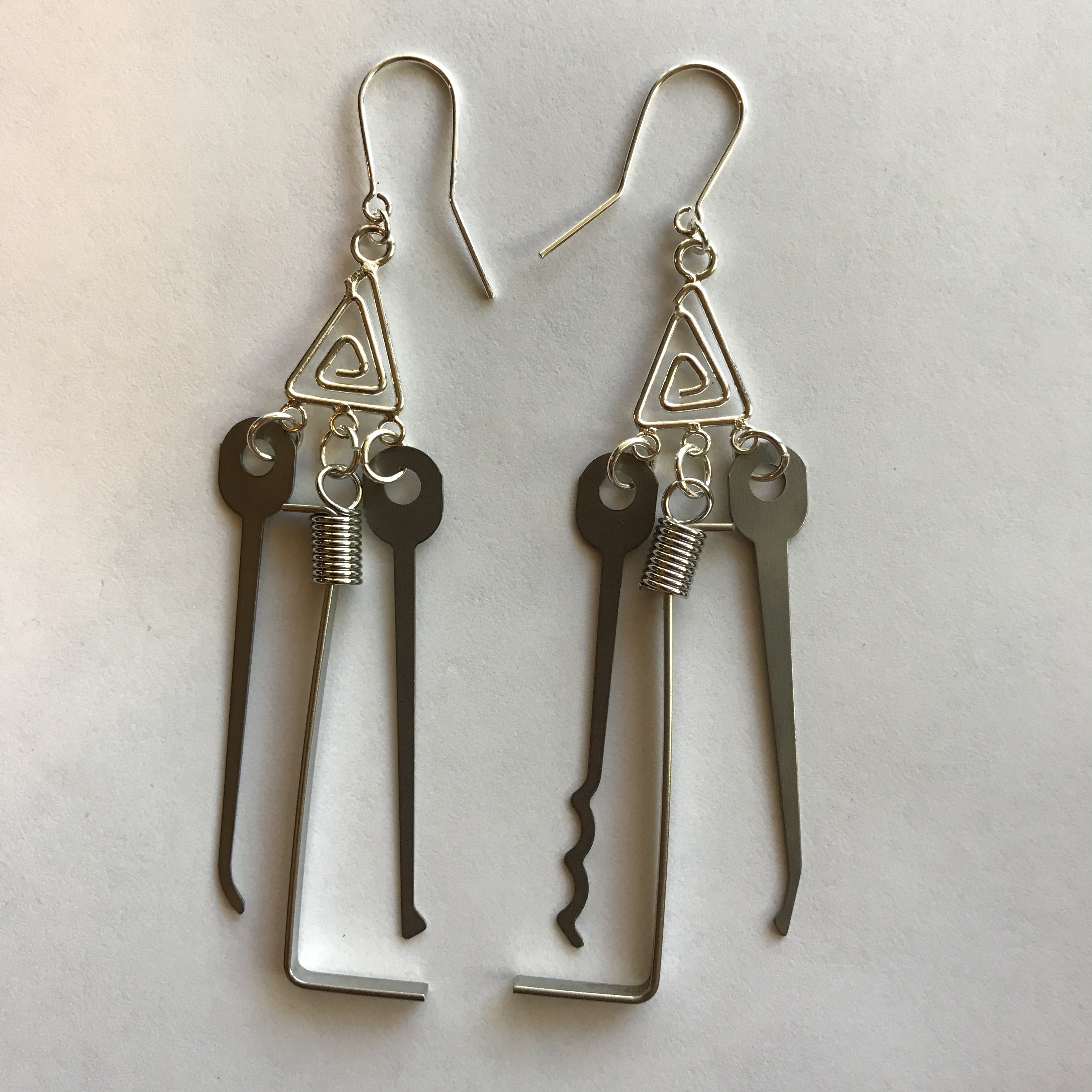 lock pick ear rings - MyConfinedSpace