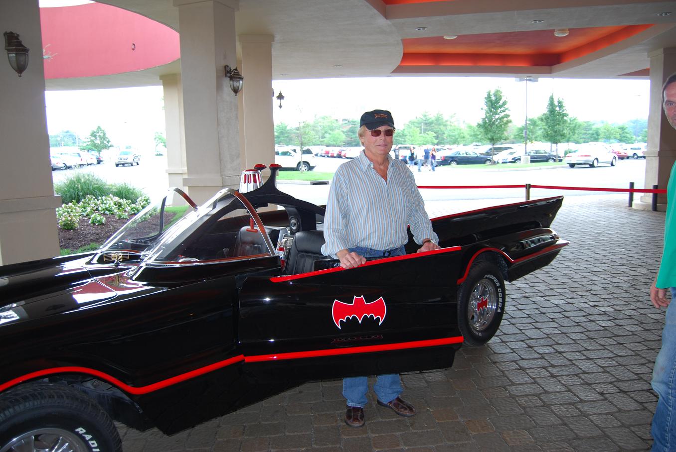 Adam West opening the batmobile’s door - MyConfinedSpace